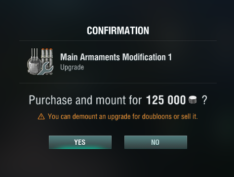 Vehicles: ship upgrades | World of Warships