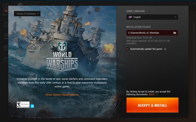 How to install the game | World of Warships