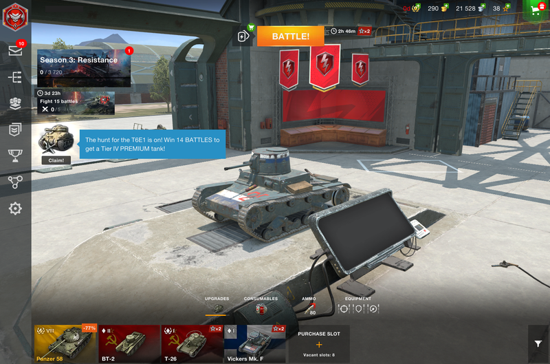 Completing the tutorial in the game | World of Tanks Blitz