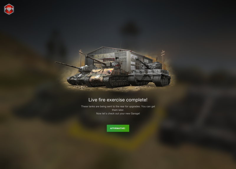 Completing the tutorial in the game | World of Tanks Blitz