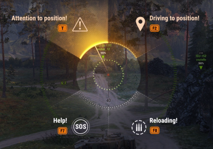 How does the in-battle communication system work? | World of Tanks